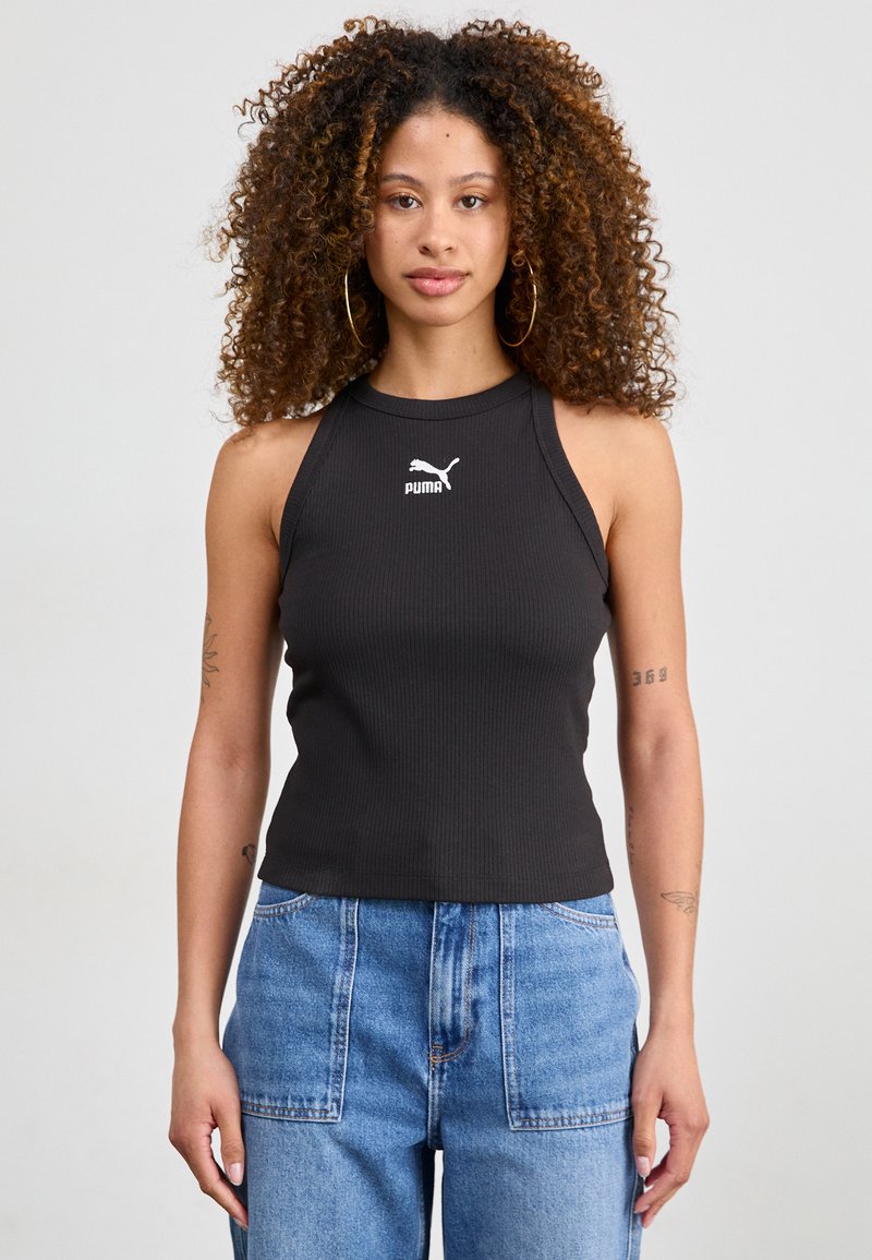 Puma CLASSICS SLIM TANK - Top - black - Zalando.ie