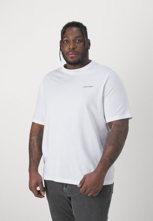 Calvin Klein Jeans Plus PLUS EUPHORIC MONOLOGO TEE - Print T-shirt - bright white/white ...