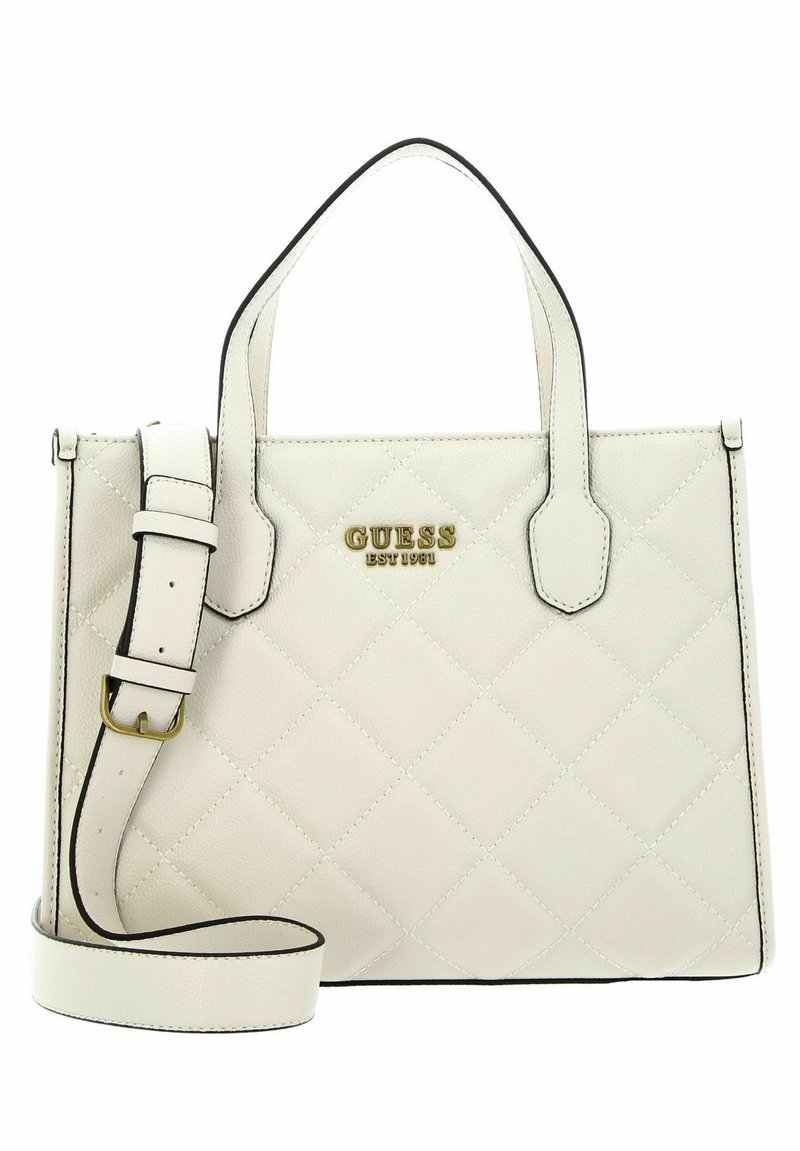 Guess SILVANA COMPARTMENT - Handtasche - stone/beige - Zalando.de