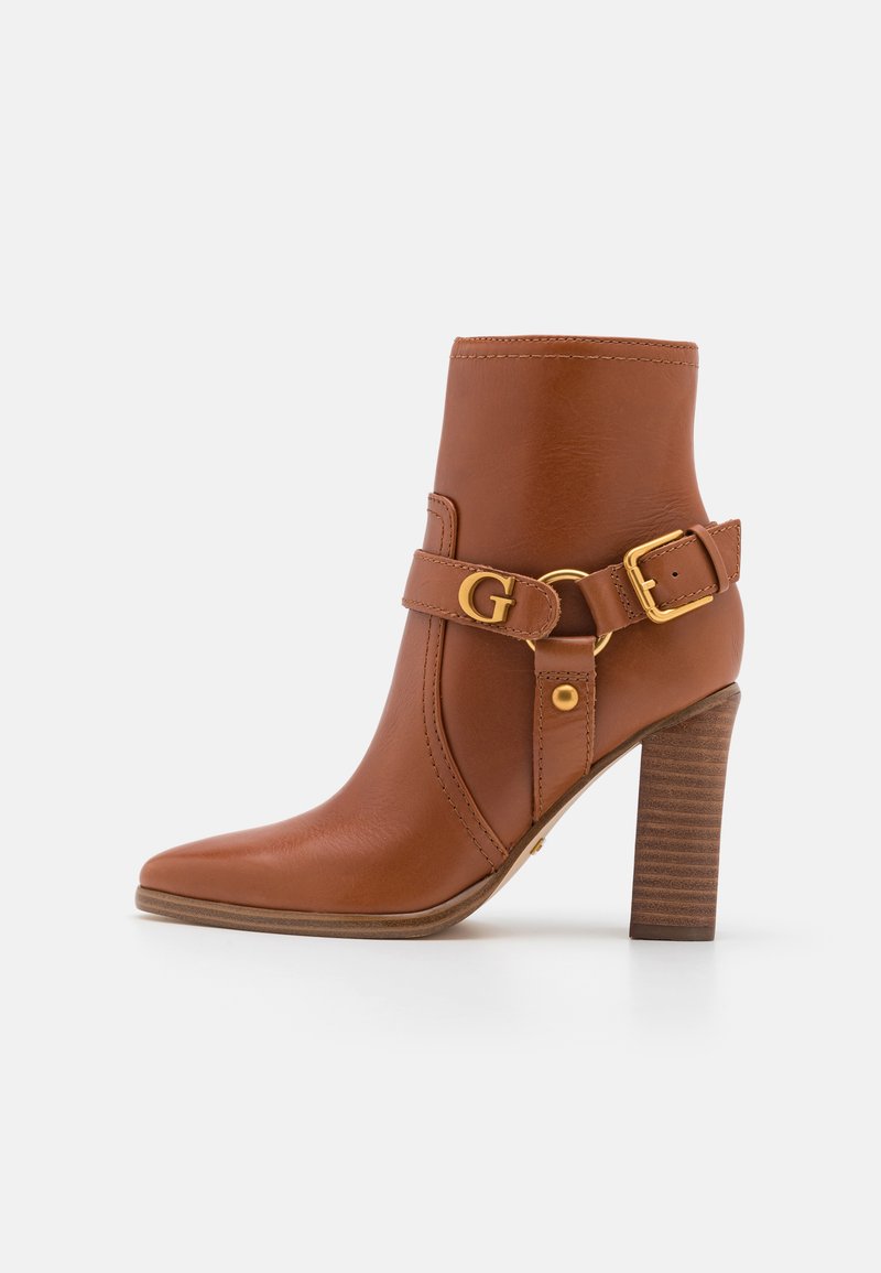 Guess LANKY - Botine cu toc - tan/cafeniu - Zalando.ro