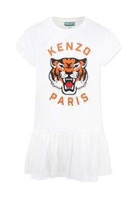 KENZO kids MANICA CORTA - Robe en jersey - white/blanc - ZALANDO.FR