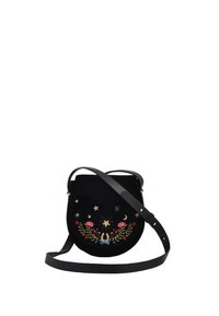 FABLE ENGLAND DOVE & FLORAL STAR EMBROIDERIED - Cross body bag - black ...