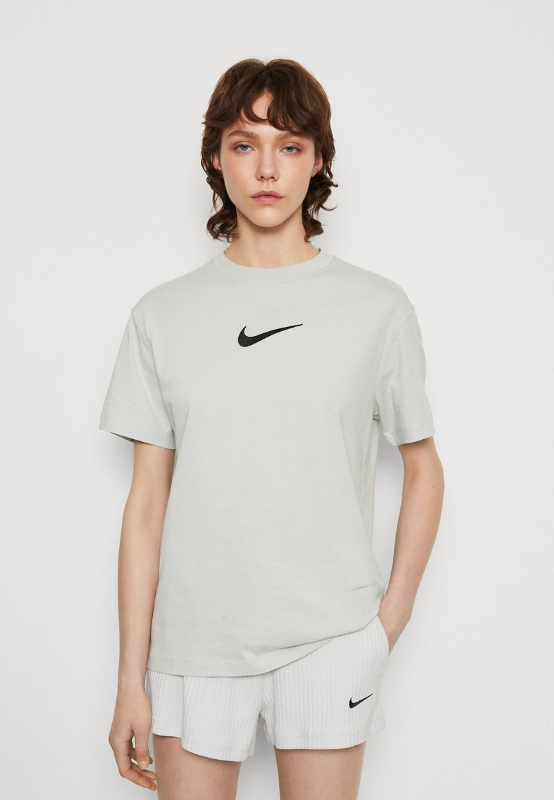 Nike Sportswear Tee T Shirt Basic Light Silver Black Lichtgrijs