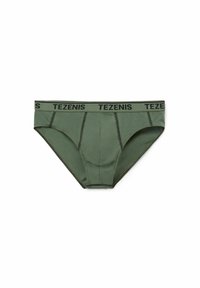 Tezenis WITH CONTRASTING SEAMS AND LOGO - Slip - grün y military green ...