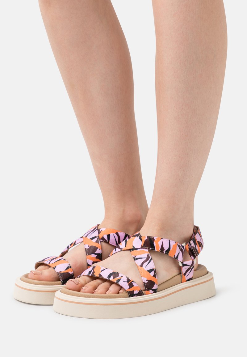 WONDERS HERA - Platform sandals - lavanda/mottled pink - Zalando.ie