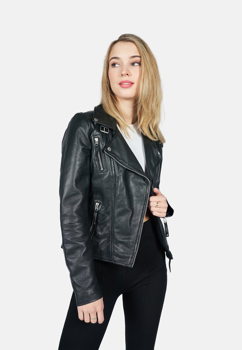 Freaky Nation PRINCESS - Leather jacket - shadow/black - Zalando