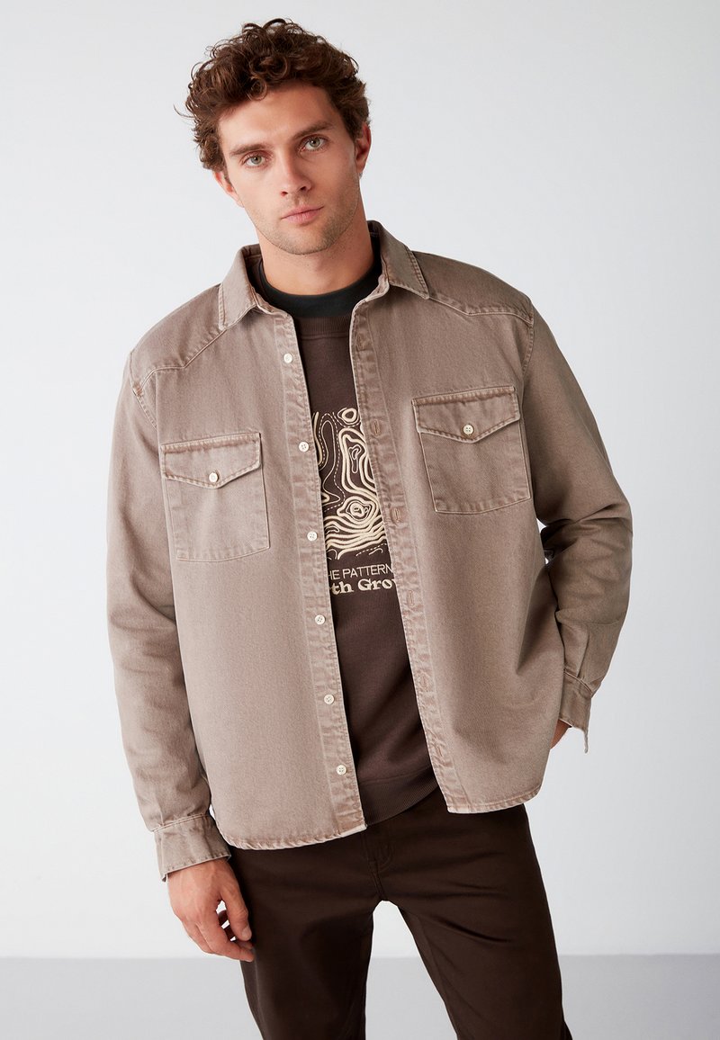 GRIMELANGE JIMMY - Denim jacket - beige - Zalando.de