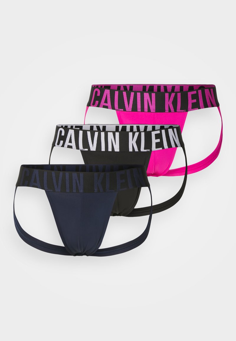 Calvin Klein Underwear JOCK STRAP 3 PACK - Slip - hot pink/black/blue ...
