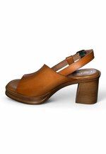 Maria Jaen Sandalias con plataforma - camel - Zalando.es