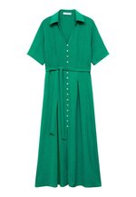 Mango BUBBLE - Rochie tip cămașă - smaragdgrün/verde închis - Zalando.ro