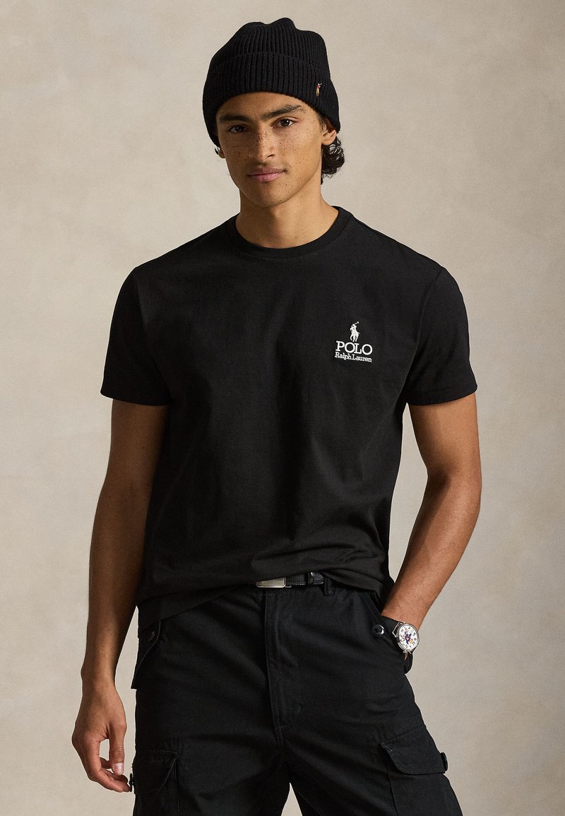 Polo Ralph Lauren CLASSIC FIT LOGO JERSEY T-SHIRT - T-paita - black ...