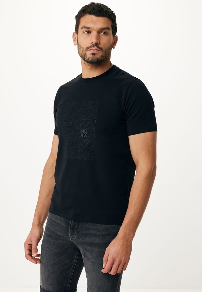 Mexx SS SHORT SLEEVE WITH RUBBER PRINT XX - T-shirt print - black/zwart ...