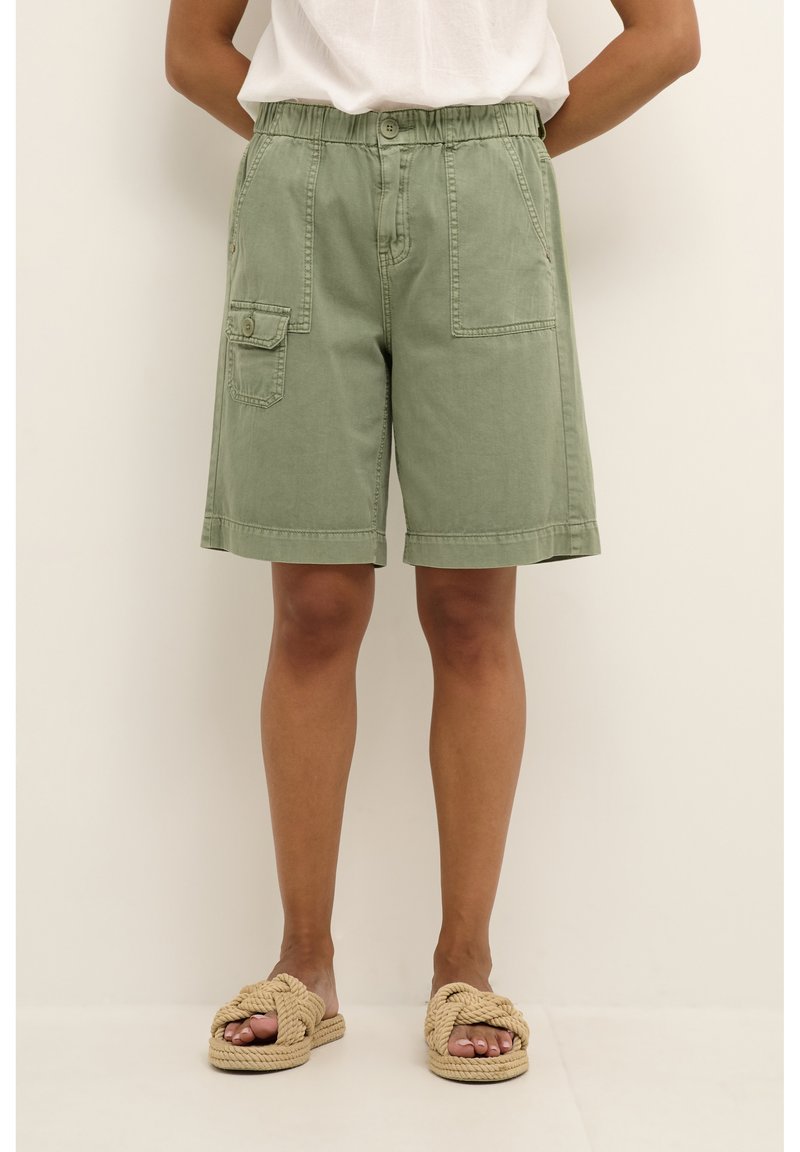 Cream CRMUNTO WORKER - Short en jean - oil green/vert - ZALANDO.FR