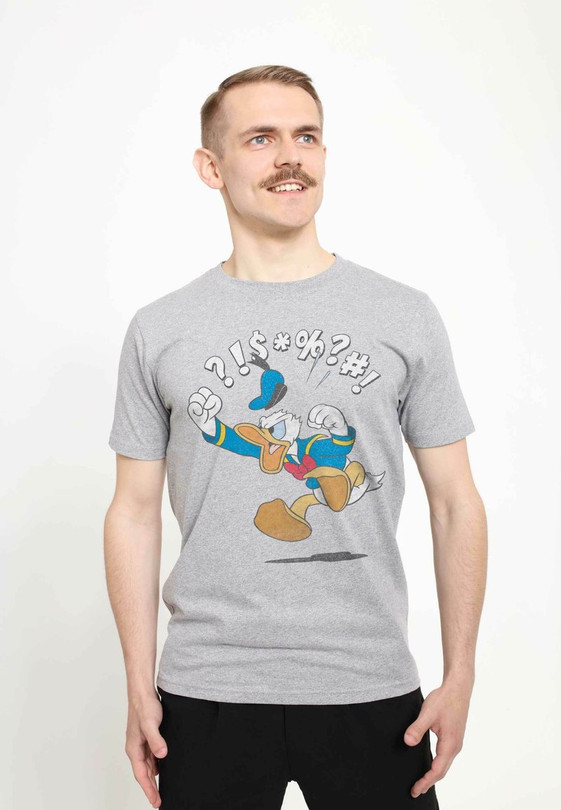 Disney MICKEY CLASSIC DONALD JUMP UNISEX - T-Shirt print - melange grey ...