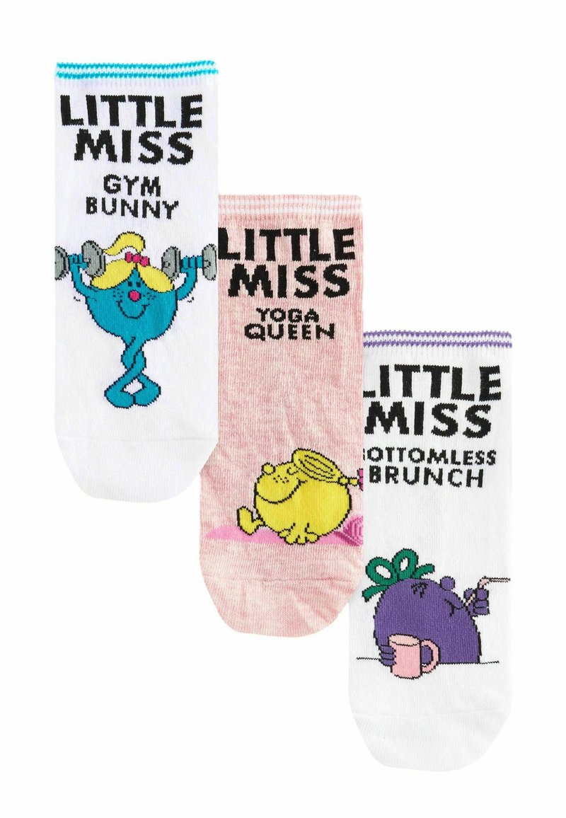 Next 3 PACK - REGULAR FIT - Socks - white pink little miss brunch/pink ...