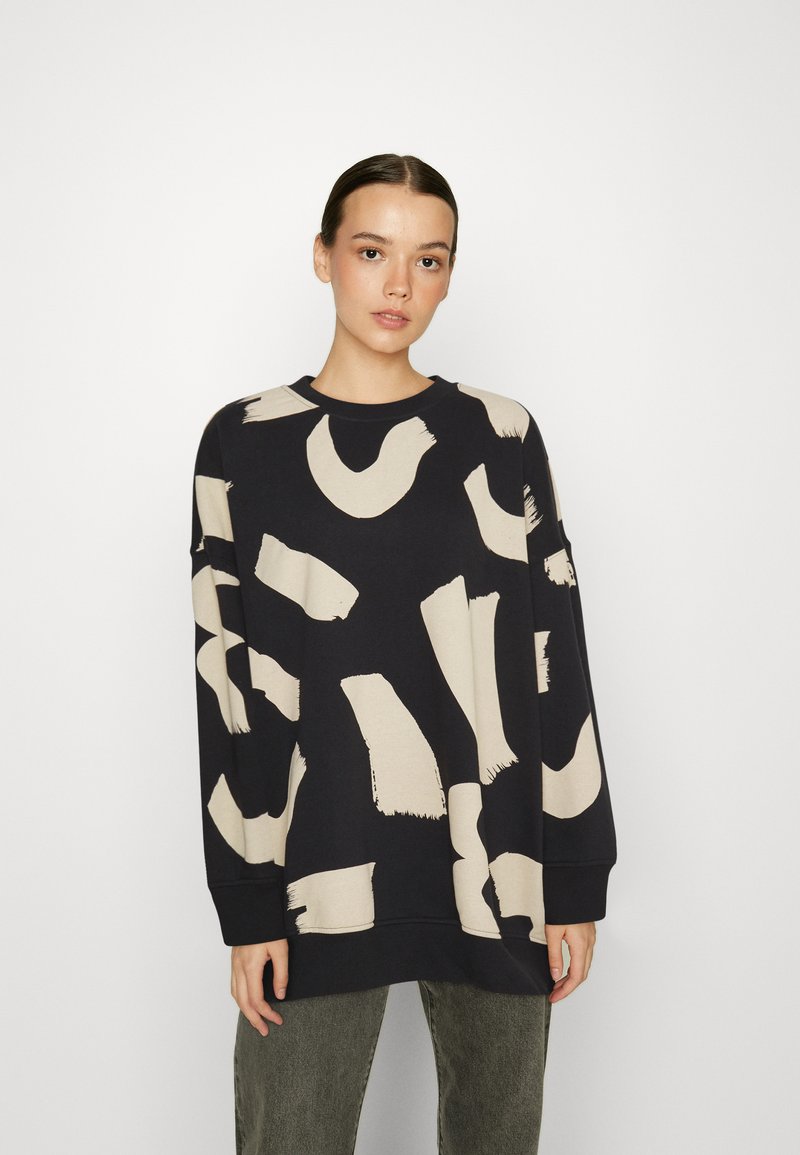 Monki Mikina - beige/černá - Zalando.cz