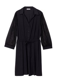 Cache Cache MIT SPITZENÄRMELN - Vestido camisero - noir/negro - Zalando.es