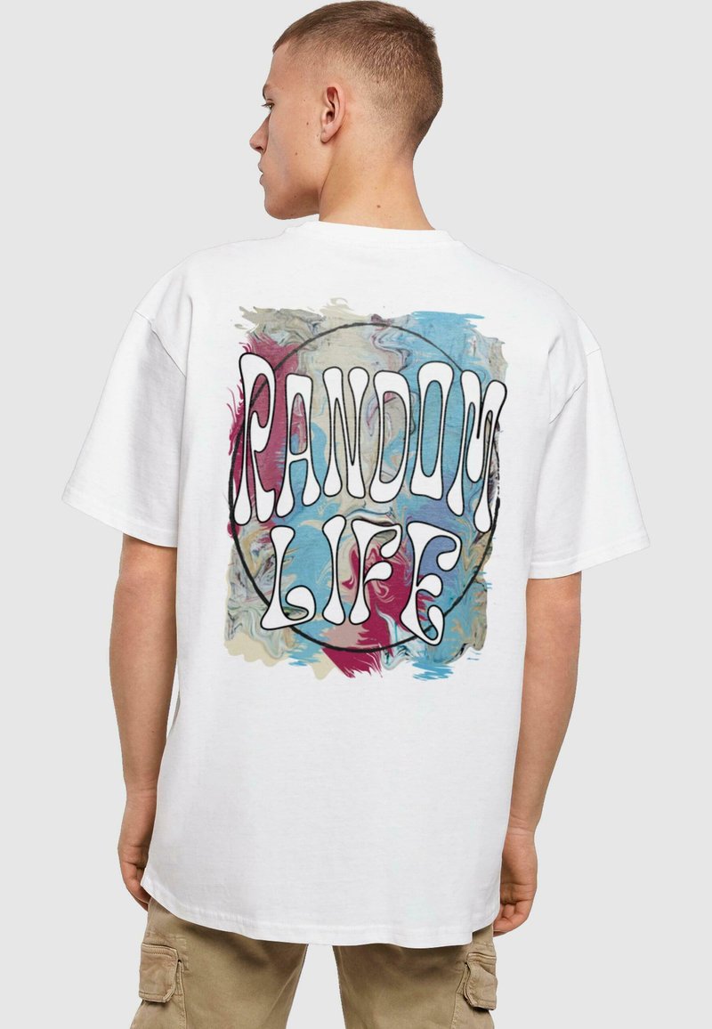 Merchcode RANDOM LIFE HEAVY - Print T-shirt - white - Zalando