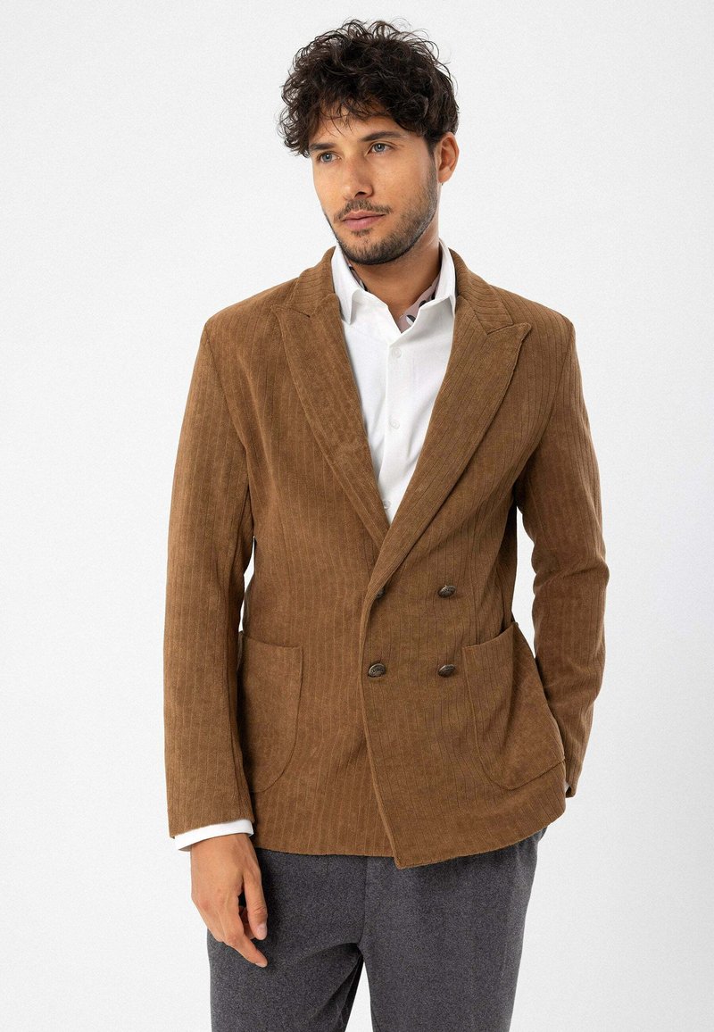Antioch LAPEL COLLAR BASIC - Blazer - brown/bruin - Zalando.be