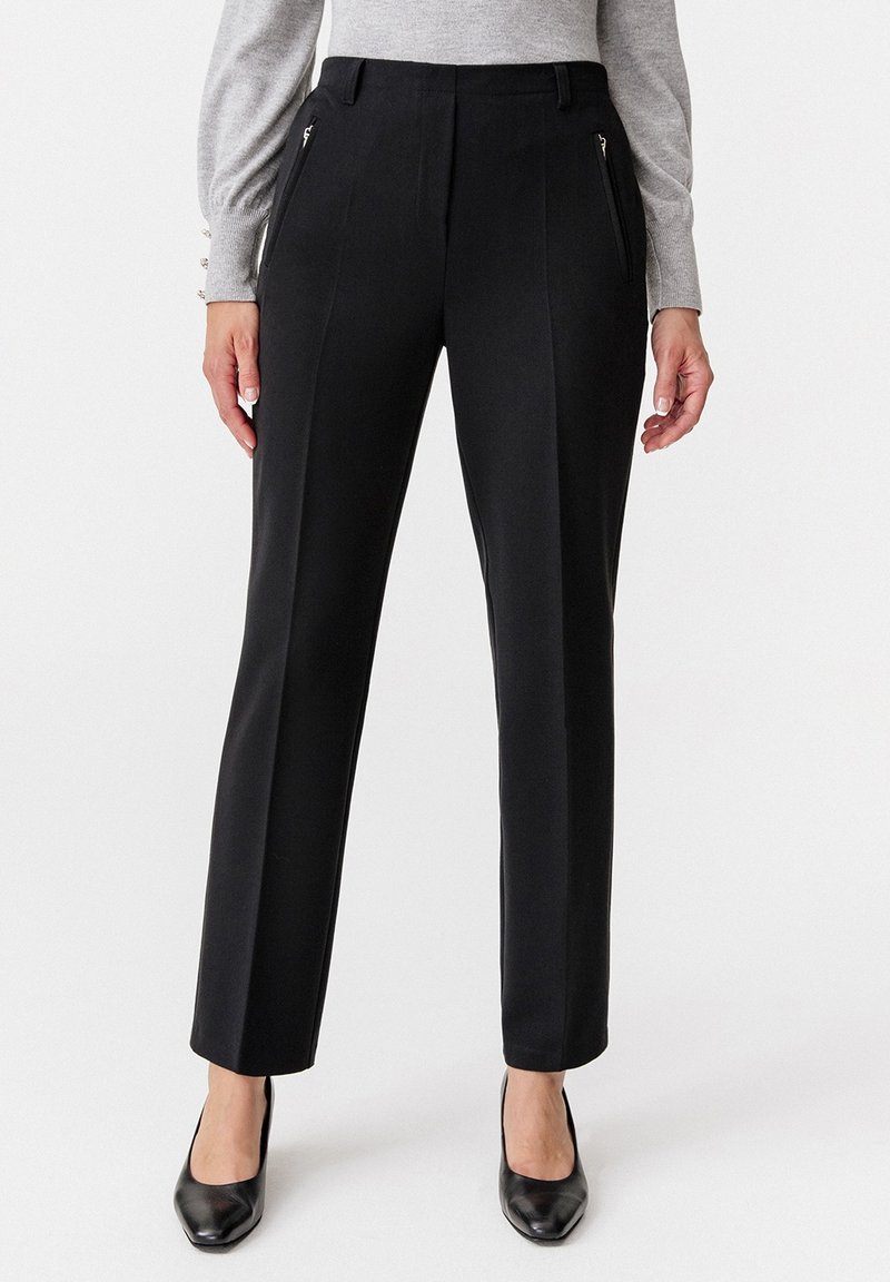 Damart DROIT ÉLÉGANT - Pantalon classique - noir - ZALANDO.FR