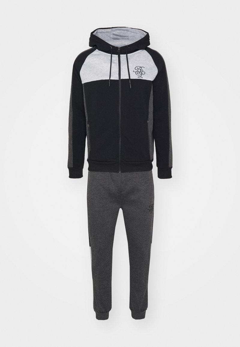 Brave Soul Tracksuit - black/charcoal marl/light grey/black - Zalando.ie