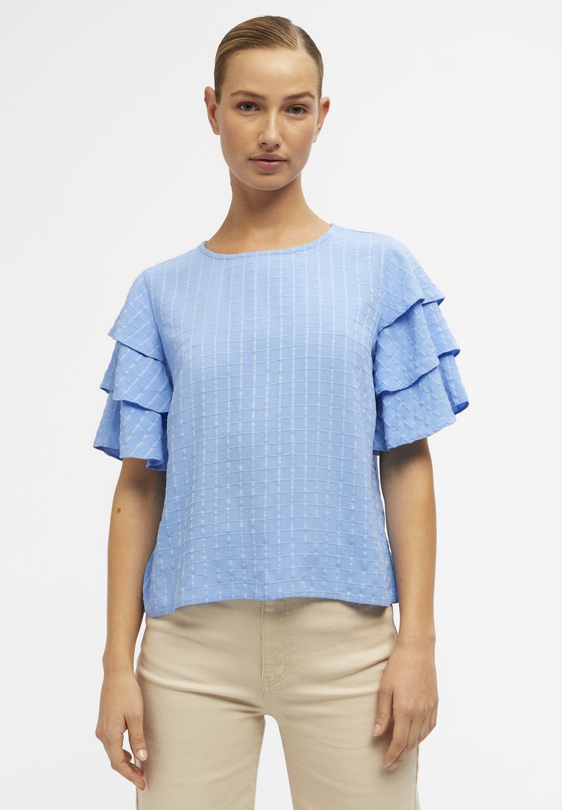Object VOLANT - Blouse - provence/blauw - Zalando.be