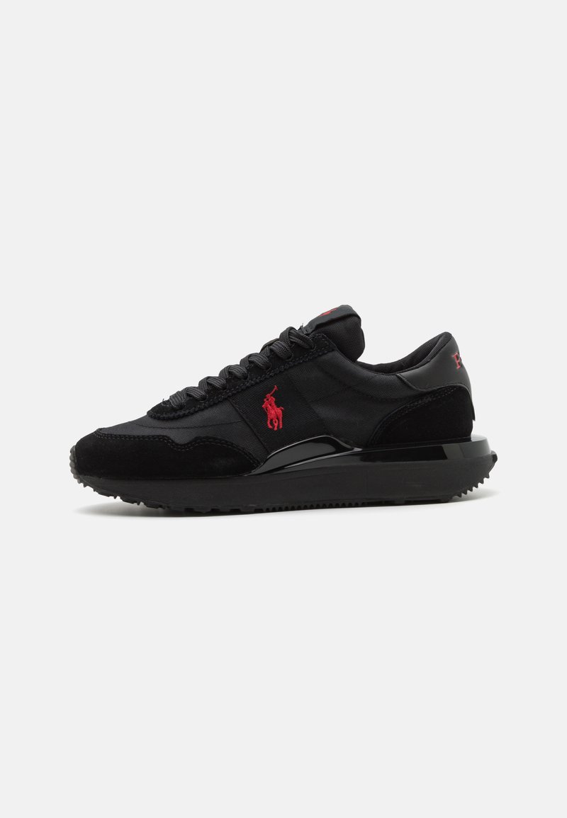Polo Ralph Lauren TRAIN UNISEX - Trainers - triple black/red/black ...
