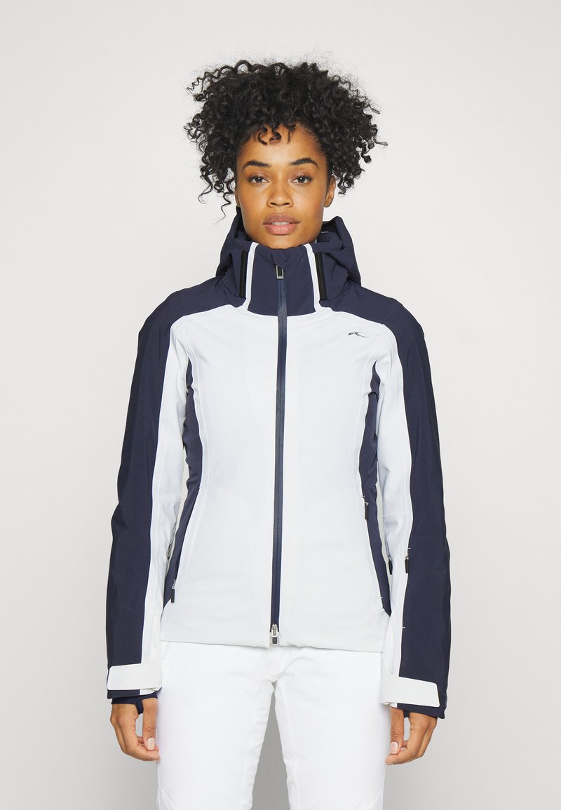 Kjus WOMEN FORMULA JACKET - Skijacke - white/deep space/dunkelblau ...