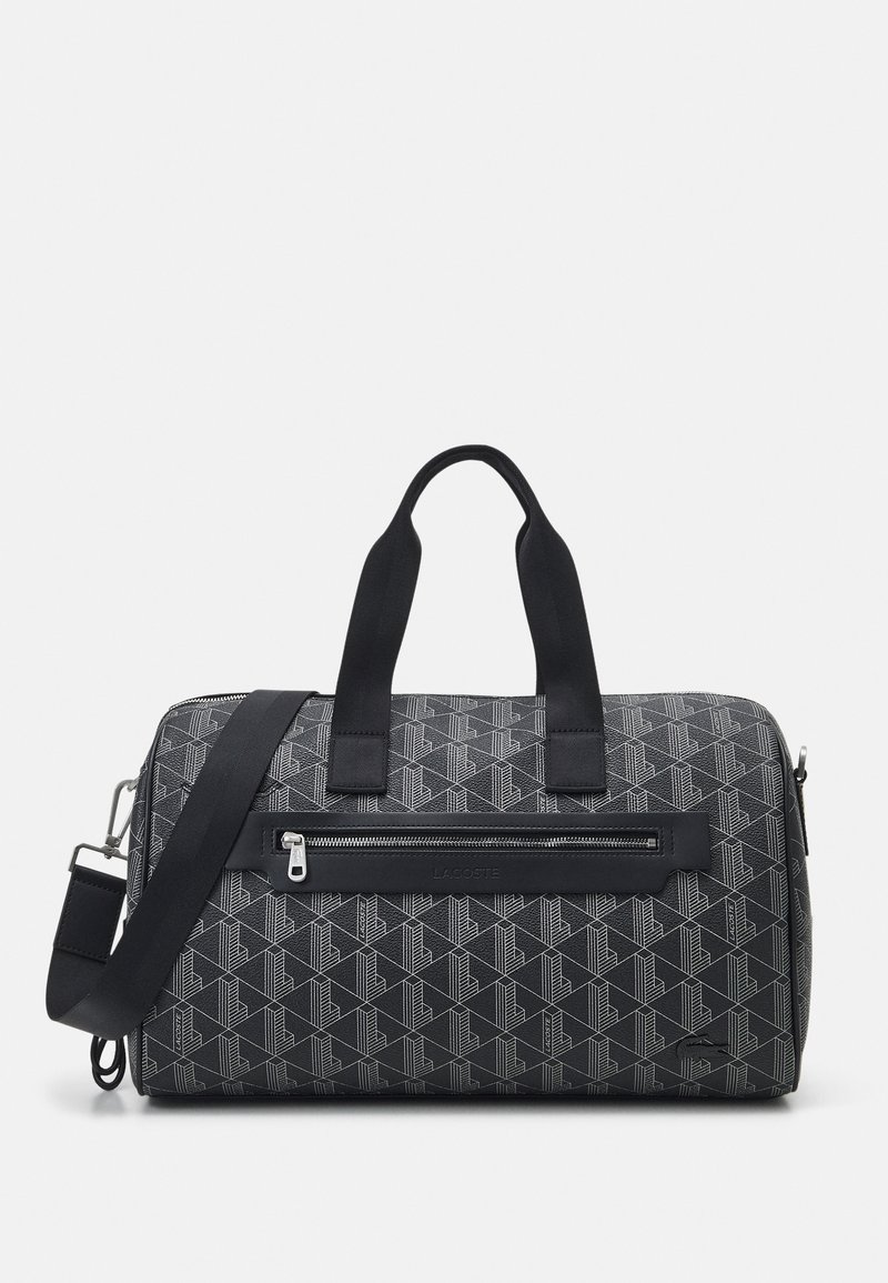 Lacoste THE BLEND UNISEX - Sac week-end - monogram noir gris/noir ...