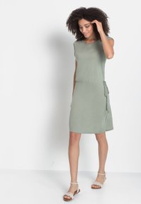 LASCANA GOLDEN PEARL - Jerseykleid - khaki - Zalando.at