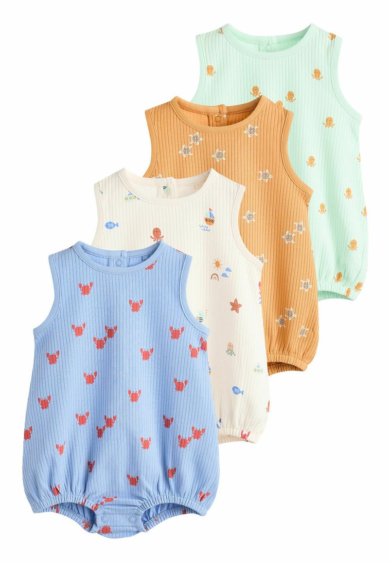 Next BLOOMER ROMPERS 4 PACK - REGULAR FIT - Body - multi sealife/blauw ...