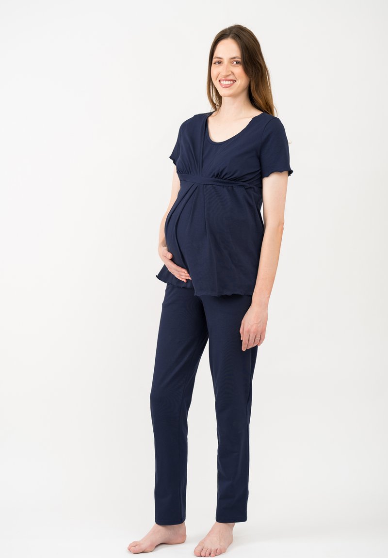 Cool Mama MATERNITY NURSING 2 IN 1 BASIC - Pyjamas - dark blue/mørkeblå ...