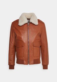 Schott Bomber Jacket - cognac - Zalando