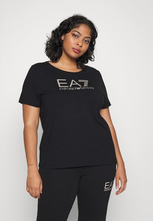 EA7 Emporio Armani T-shirts print - black/white/sort - Zalando.dk