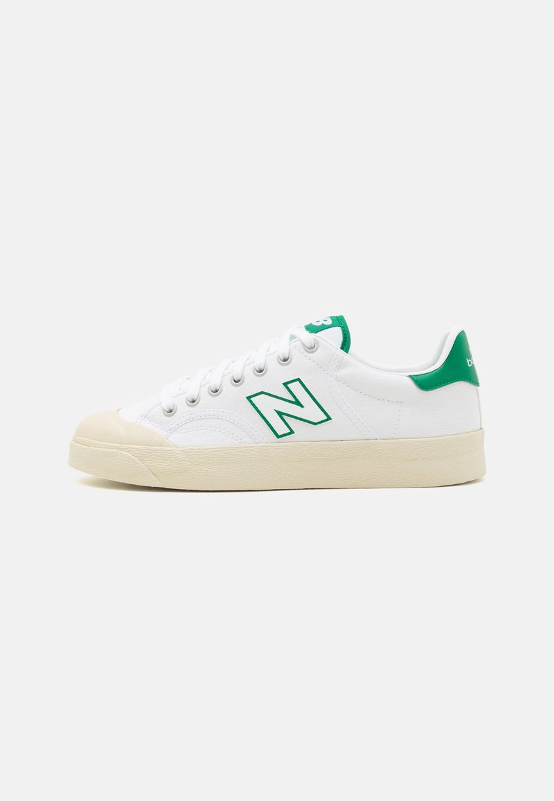 New Balance B100 UNISEX - Trainers - off white/green/green - Zalando