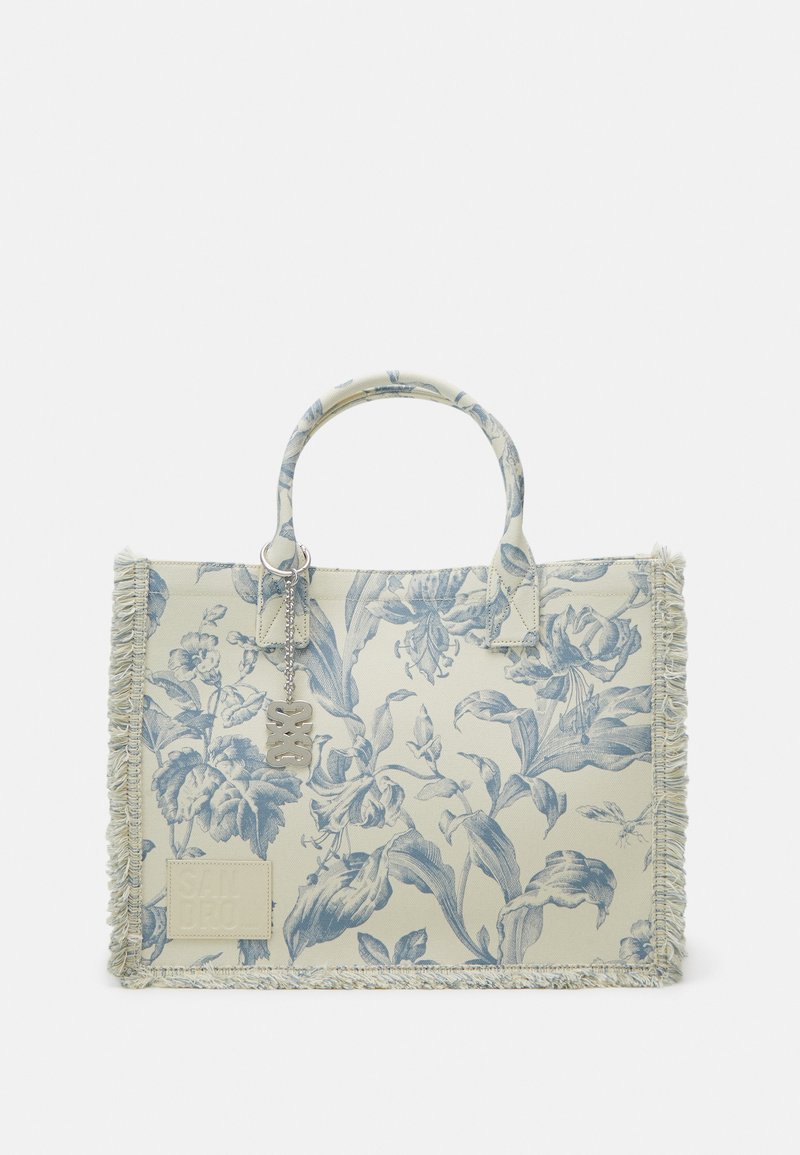 sandro MAREY - Shopping Bag - ecru / bleu/blau-meliert - Zalando.at
