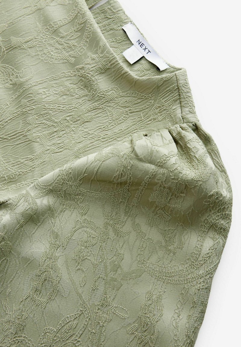 Next REGULAR FIT - LONG SLEEVE WAISTED PUFF - Maxikleid - sage green ...