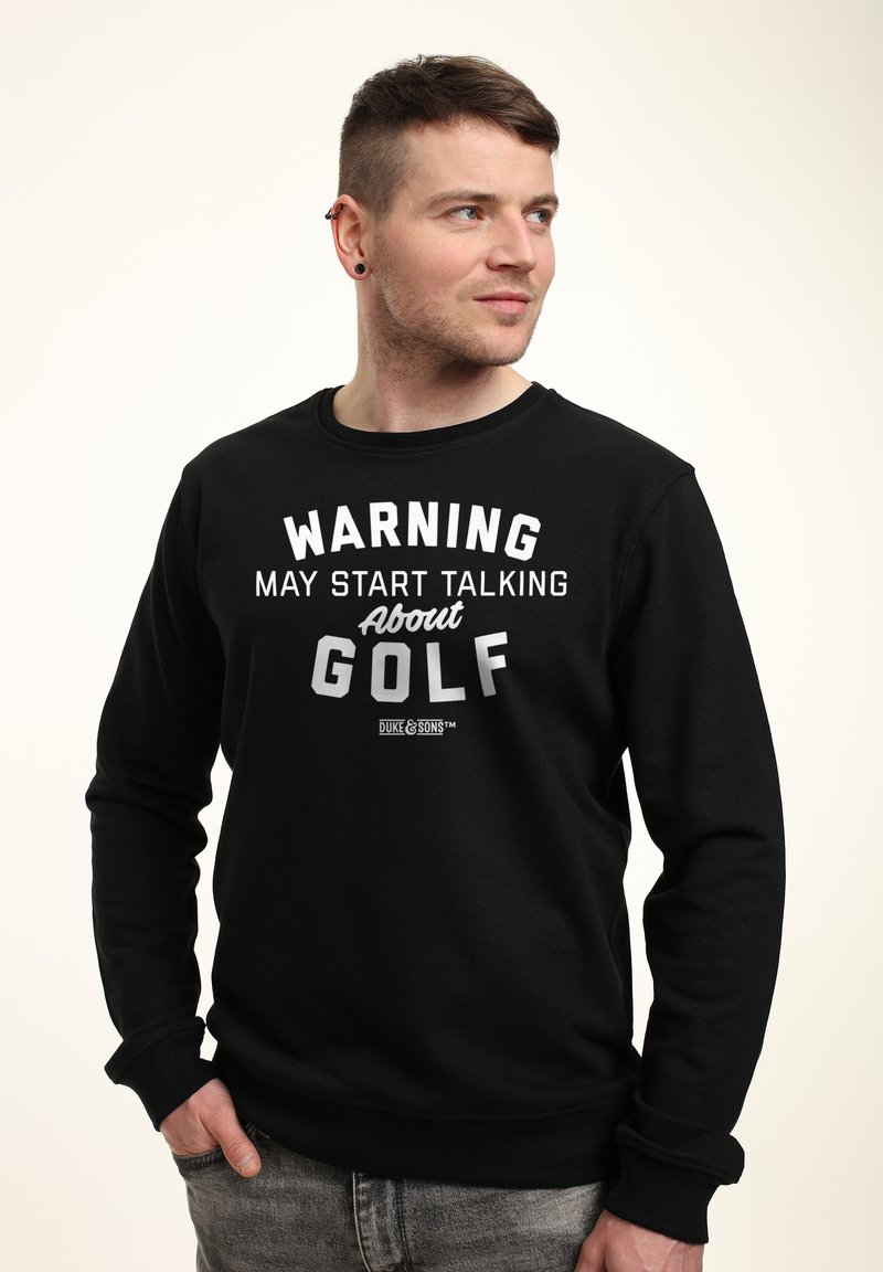 Henry Tiger DUKE SONS TALKING ABOUT GOLF - Sweatshirt - black - Zalando