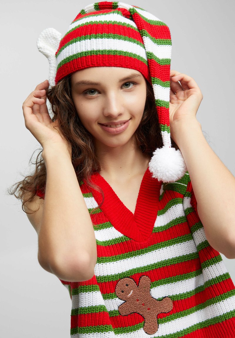 PULL BEAR CHRISTMAS ELF M tze Red white green rot Zalando de pull-bear-christmas-elf-m-tze-red-white-green-rot-zalando-de