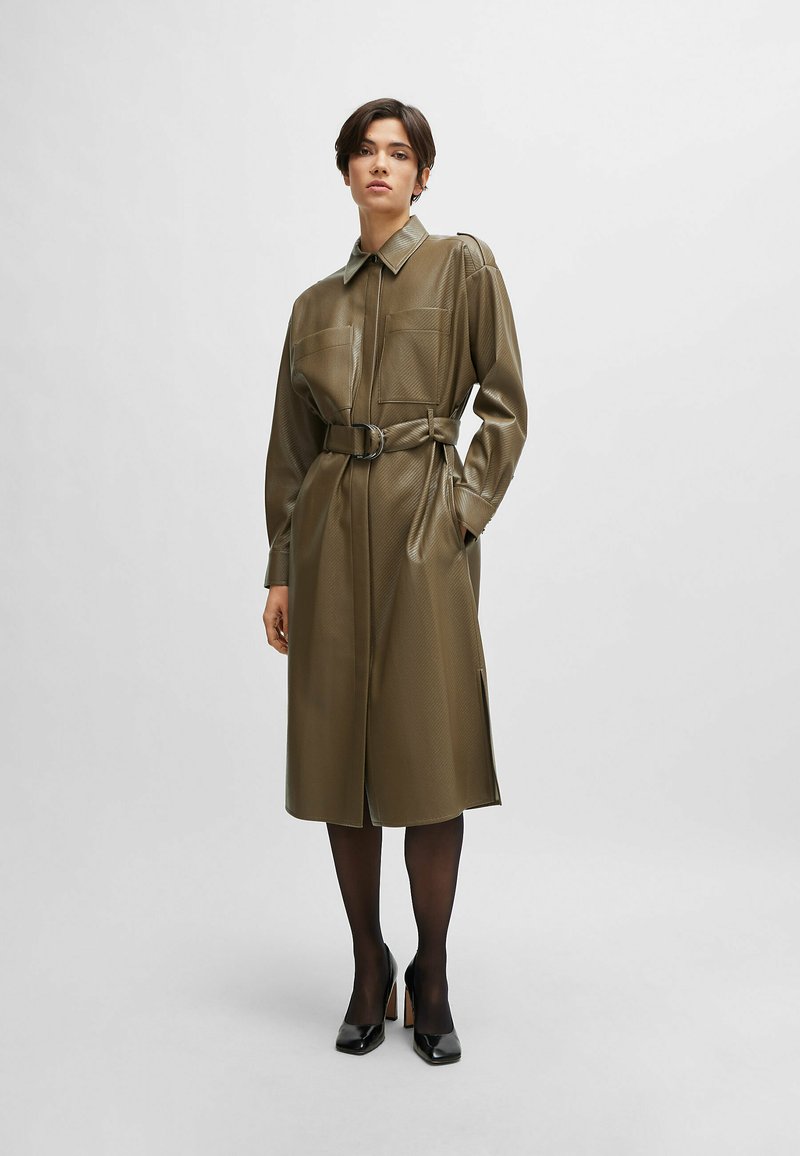 BOSS DELEXA - Shirt dress - braun zwei/brown - Zalando