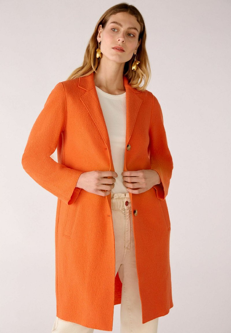 Oui MAYSON - Kurzmantel - vermillion oran/orange - Zalando.at