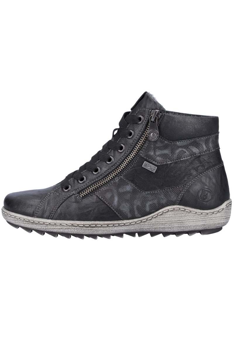 Remonte Sneaker high - black asphalt/graphit black/schwarz - Zalando.de