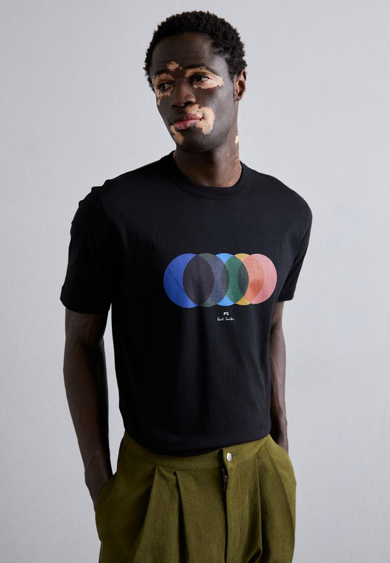 PS Paul Smith MENS CIRCLES - T-shirt imprimé - blacks/noir - ZALANDO.FR