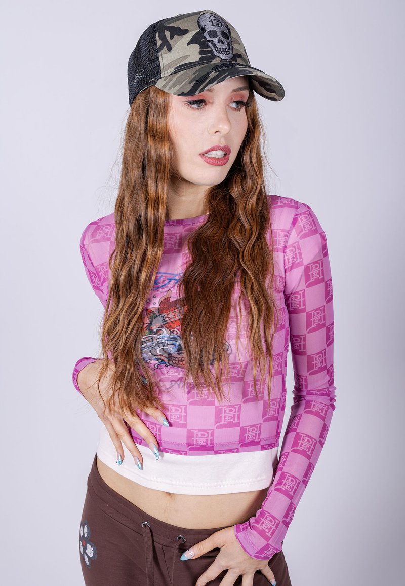 Ed Hardy SKULL TWILL FRONT TRUCKER - Cap - camo/grau - Zalando