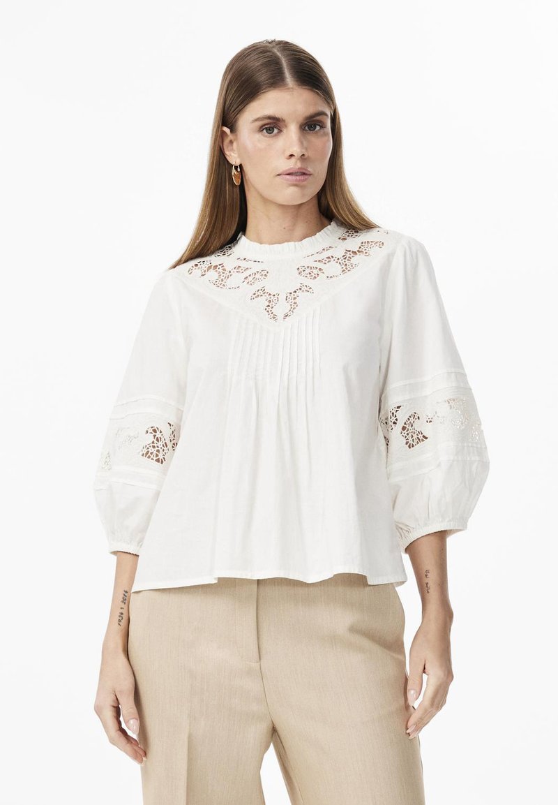 YAS YASMELLE - Bluse - star white/hvit - Zalando.no