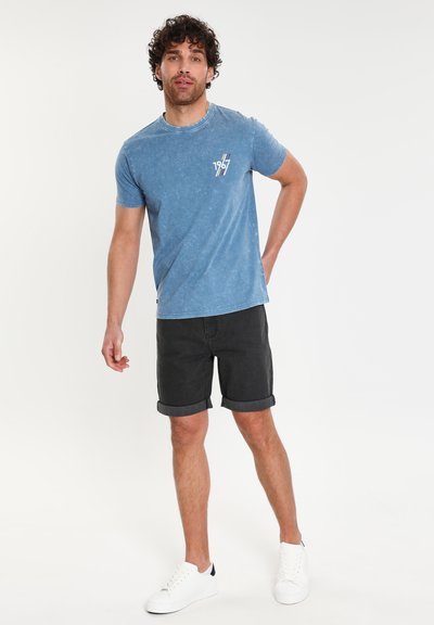 Threadbare THB BURT - Jeans Shorts - black/black denim - Zalando.at