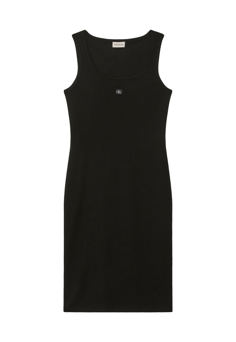 Calvin Klein Jeans BABY LABEL SQUARE - Jersey dress - black - Zalando