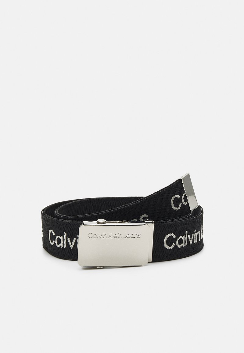 Calvin Klein Jeans Logo Tape Buckle Belt Unisex Vyö Black Musta