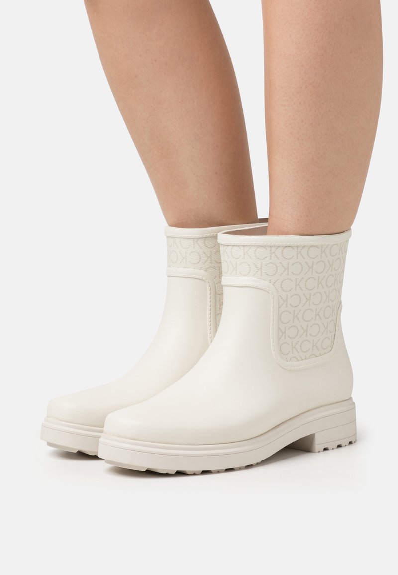Calvin Klein MONO MIX - Wellies - off white/off-white - Zalando