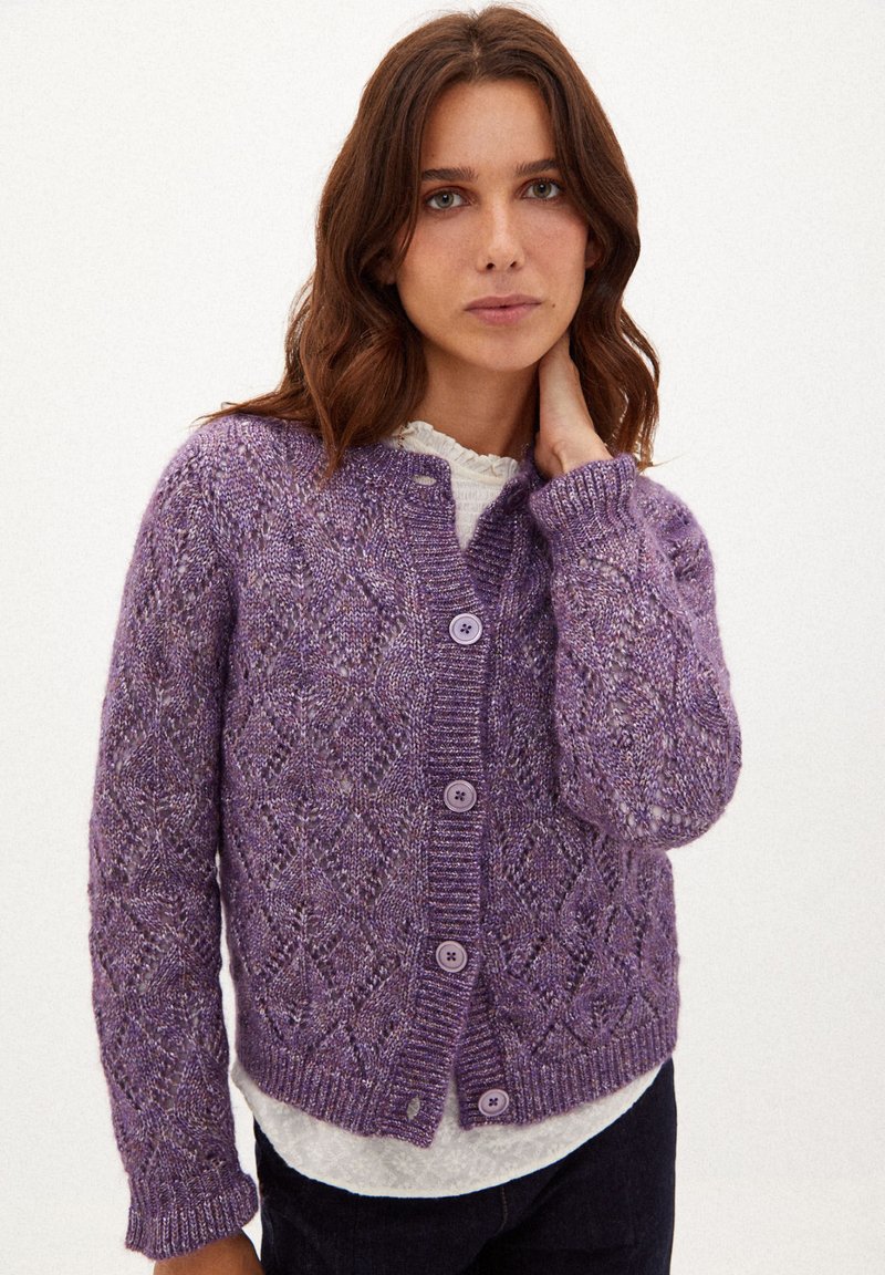 Hoss Intropia GISELA - Strickjacke - lilac/flieder - Zalando.de